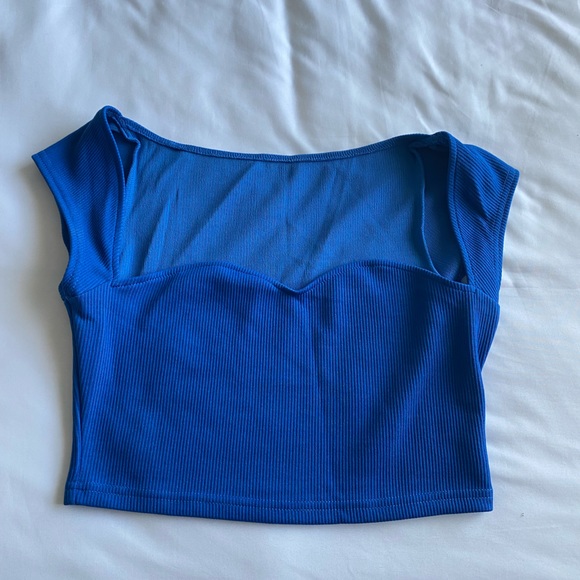 Tops | Royal Blue Crop Top | Poshmark